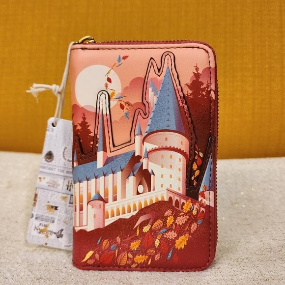 Loungefly | Bags | Loungefly Harry Potter Hogwarts Fall Leaves Zip ...